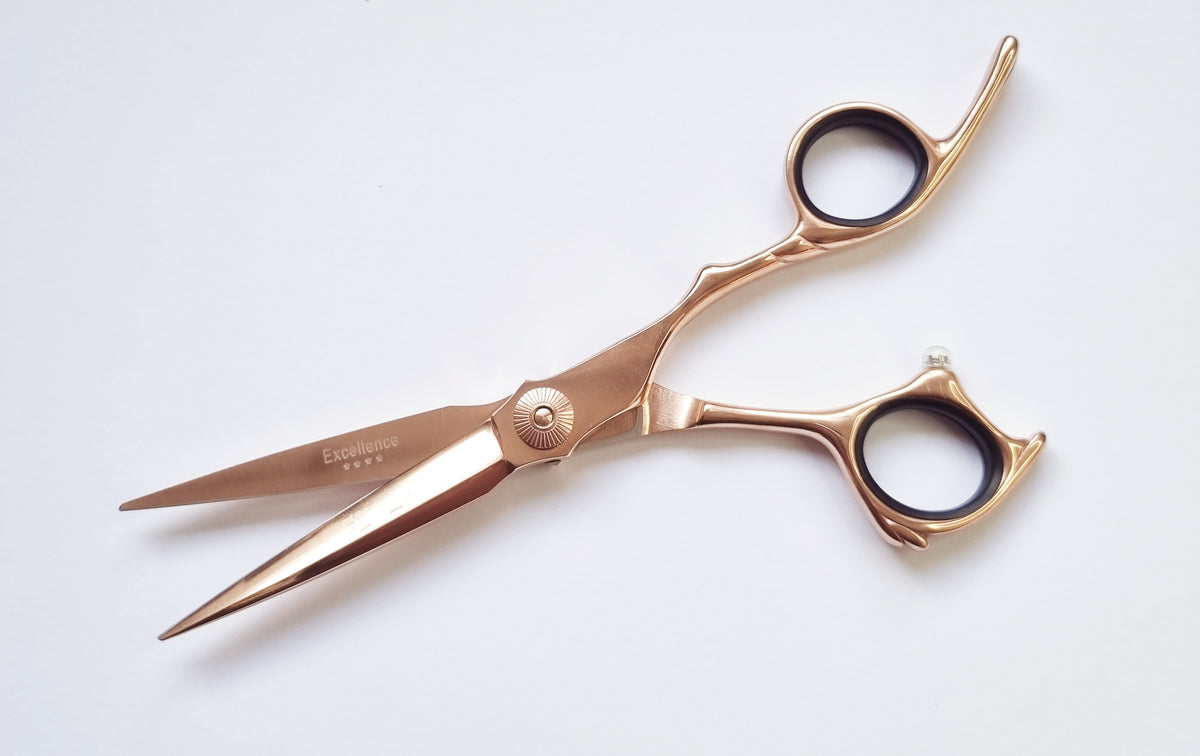 Premium 6.0 Rose Gold Scissor 440C Steel – Buy Now – Samuraiscissors.uk
